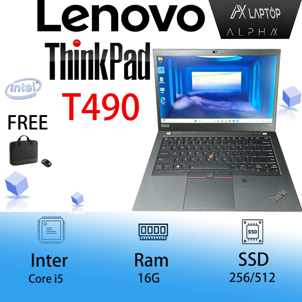 Jual Laptop Lenovo Thinkpad T490 T490S Intel Core i5 i7 gen8 SSD/HDD ...