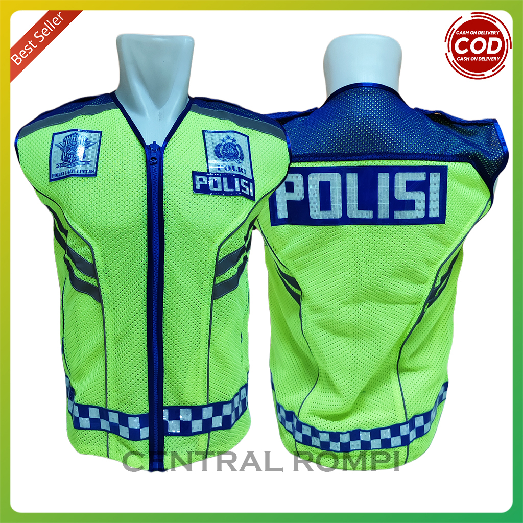 Jual Rompi Polisi Bahan Jala Tipis High Quality | Rompi Polantas ...