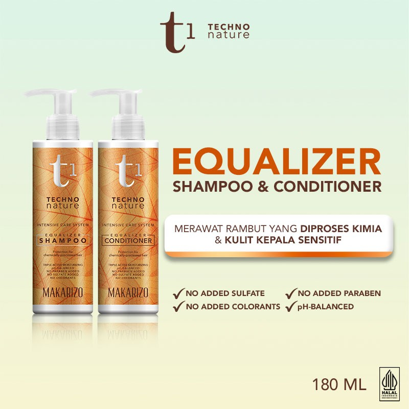 Jual Makarizo Paket ISI 2 - T1 Techno Nature Equalizer Shampoo ...