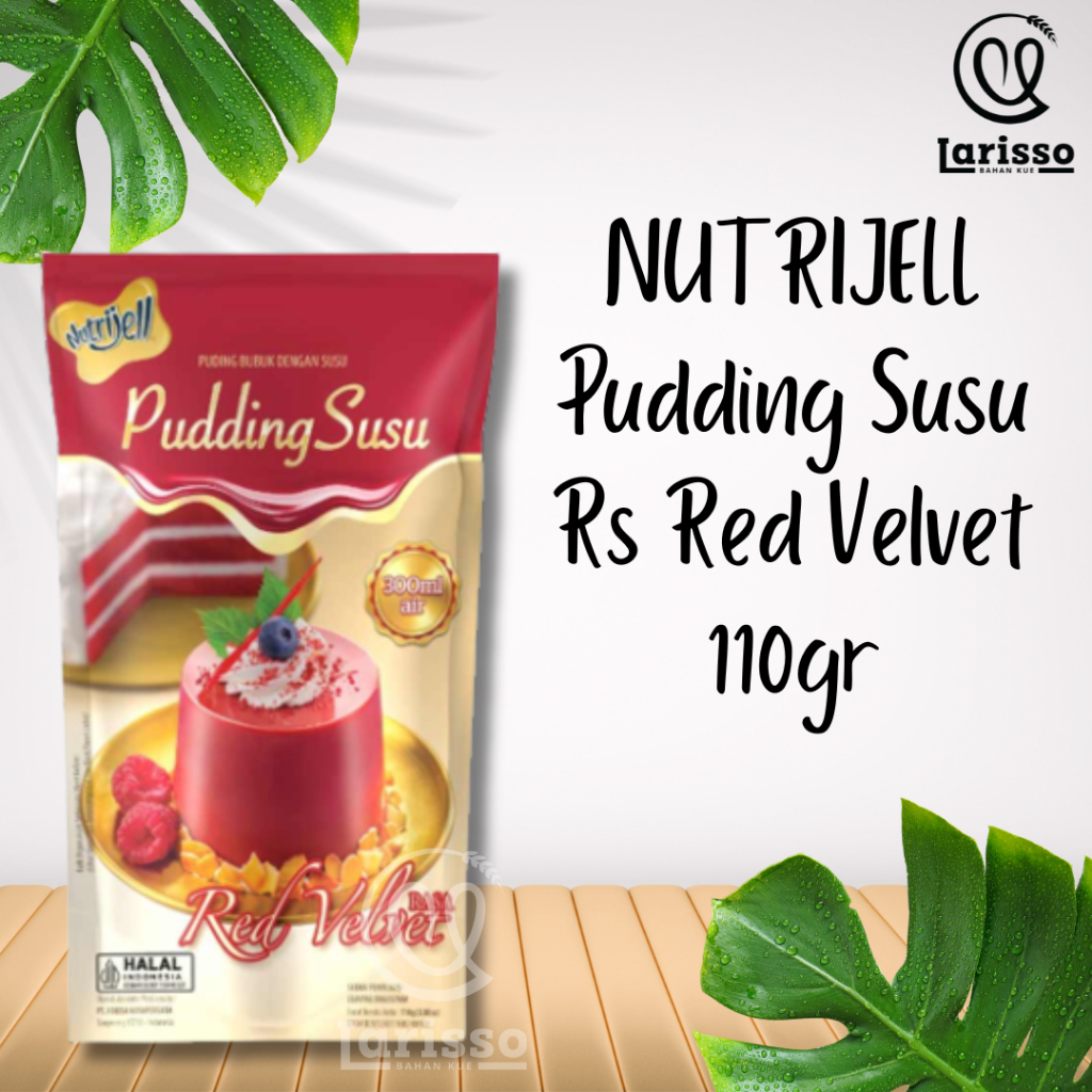 Jual NUTRIJELL PUDDING SUSU RASA RED VELVET 110GR PUDING BUBUK DENGAN ...