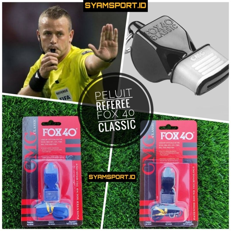 Jual Peluit Wasit Olahraga Official FOX 40 Classic Kemasan Box ...
