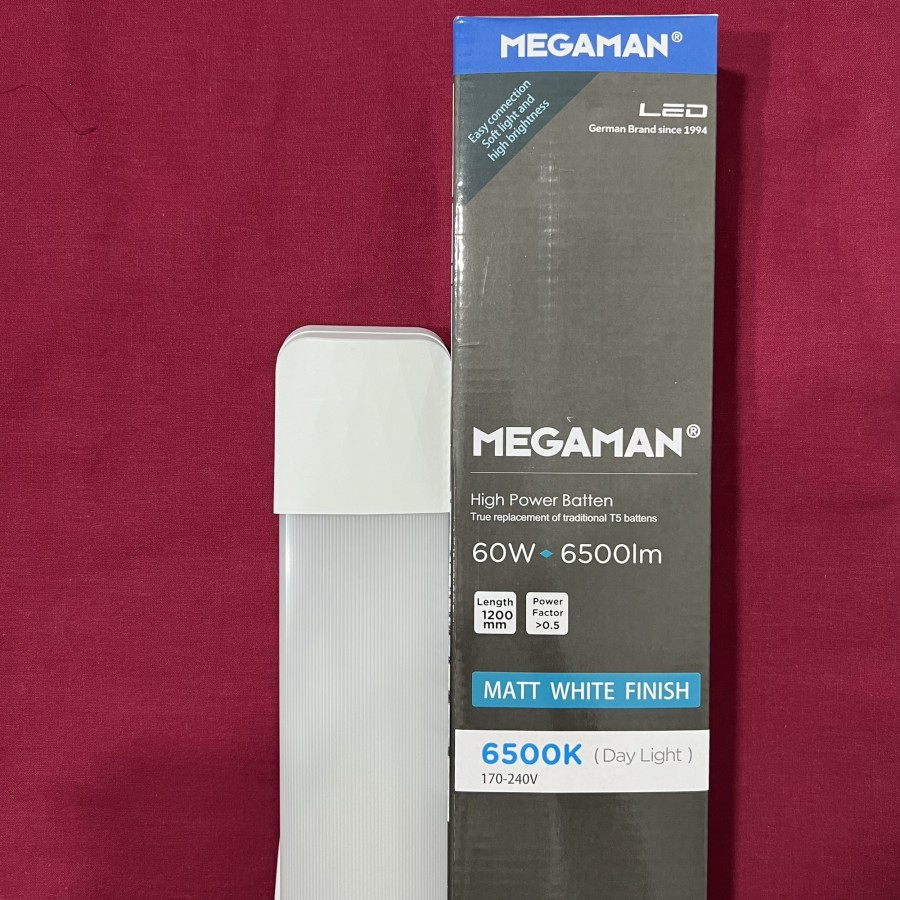 Jual MXL2114 Lampu Kap Batten LED 60W 120CM MEGAMAN | Shopee Indonesia