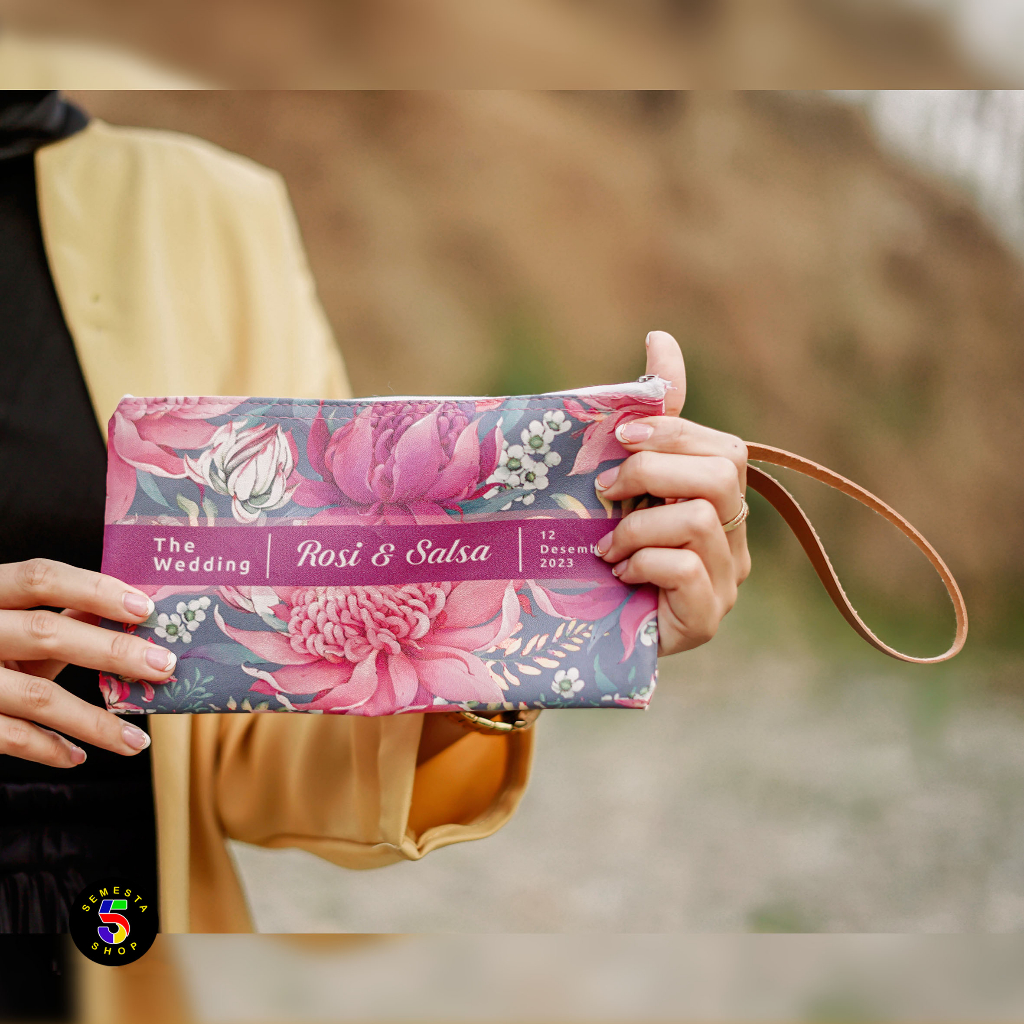 Jual BEST SELLER POUCH DOMPET SOUVENIR PERNIKAHAN BAHAN KULIT IMITASI ...