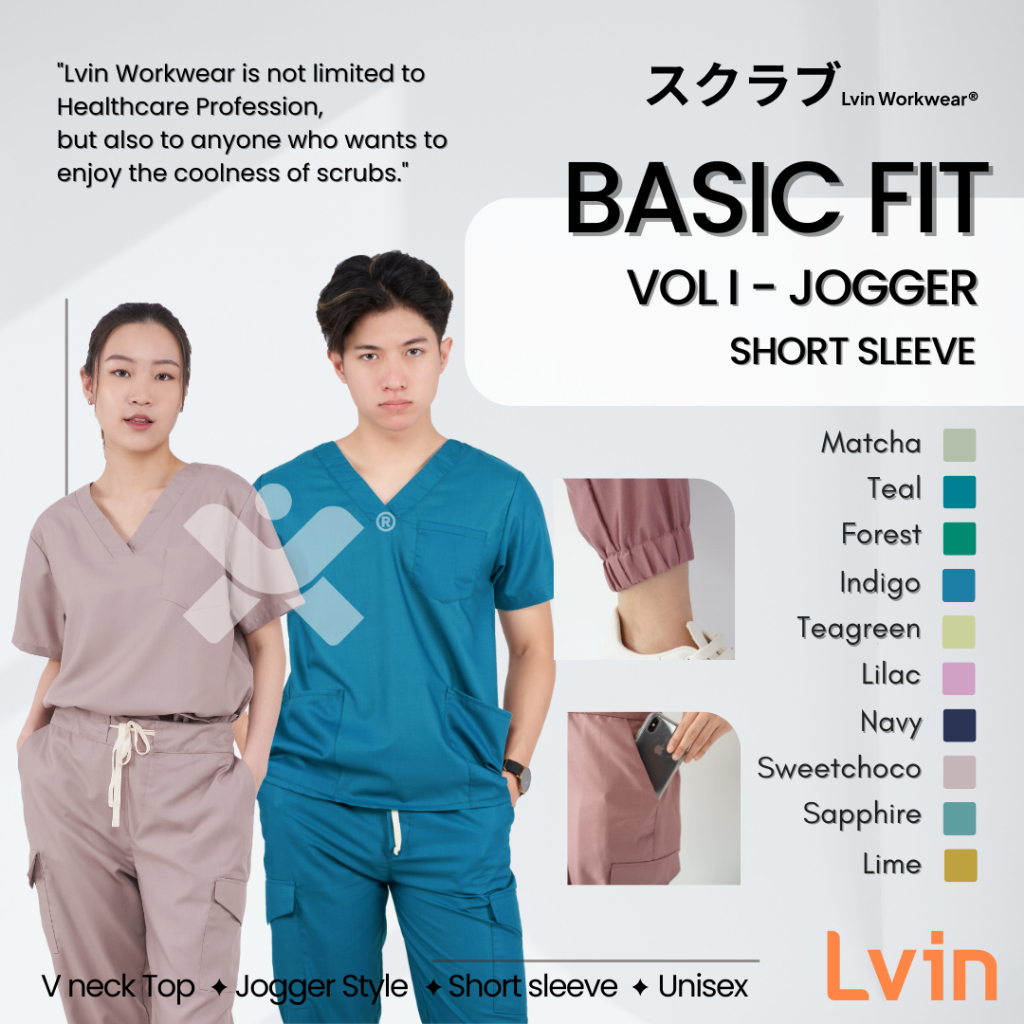 Jual [ Lvin ] Vol I - BAJU SCRUB MEDICAL SCRUB SUIT DOCTOR'S SCRUB FOR ...