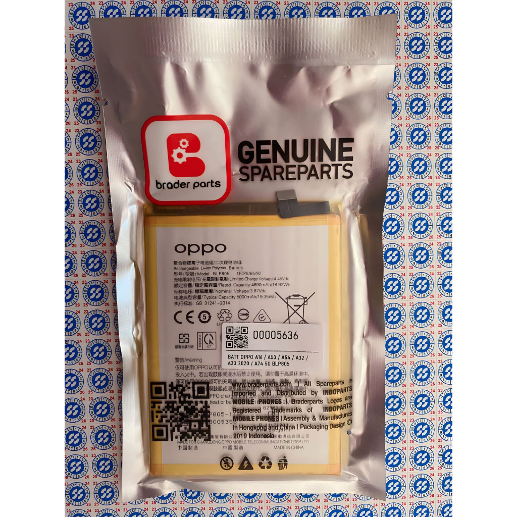 Jual BATERAI OPPO A16 / A53 / A54 / A32 / A33 2020 / A74 5G BLP805 ...