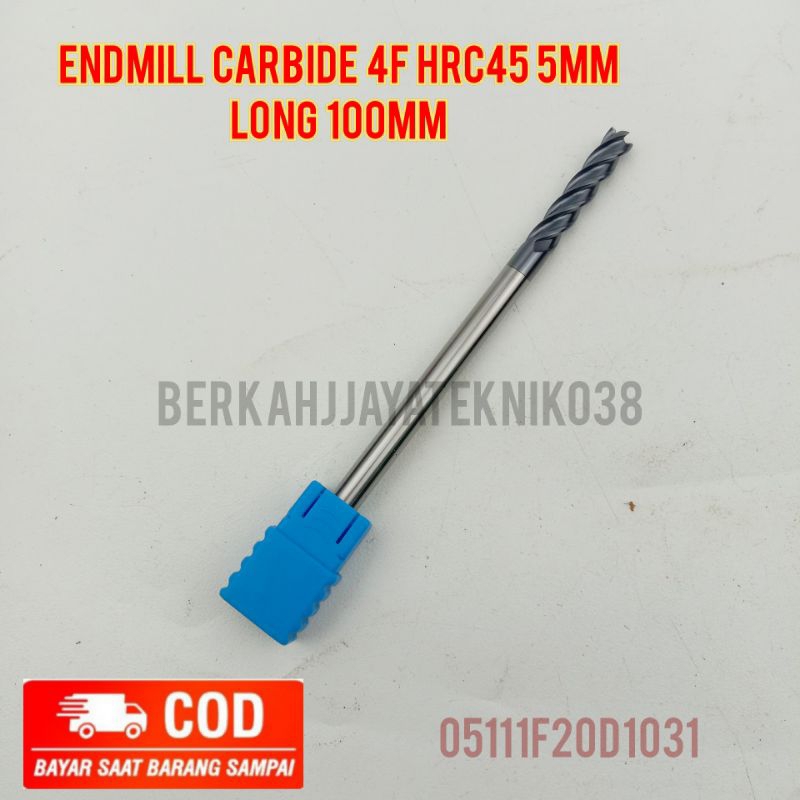 Jual Endmill Carbide 4f Hrc45 5mm Long 100mm Bukan Hss | Shopee Indonesia