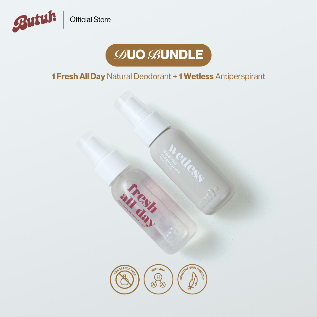 Jual BUTUH - [Duo Bundle] Fresh All Day & Wetless - Butuh Deodoran & Antiperspirant | Shopee ...