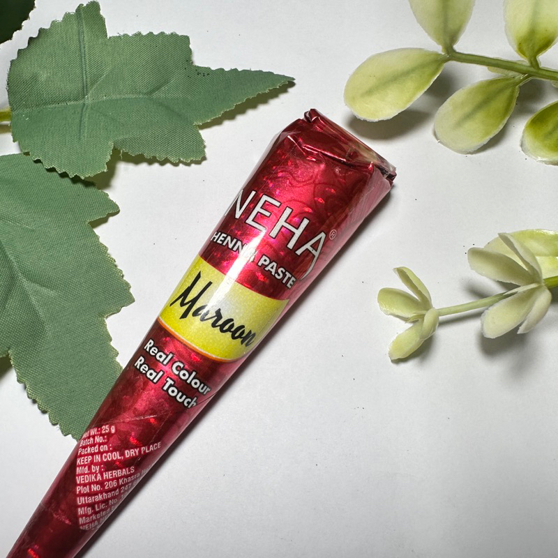 Jual RAFHENNA, 1 CONE HENNA NEHA & HENNA GOLECHA CHERRY | Shopee Indonesia
