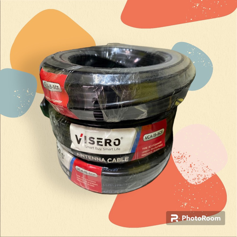 Jual Kabel Antena TV Visero Antenna Cable 15 m ~ 20 m - 15 Meter | Shopee Indonesia