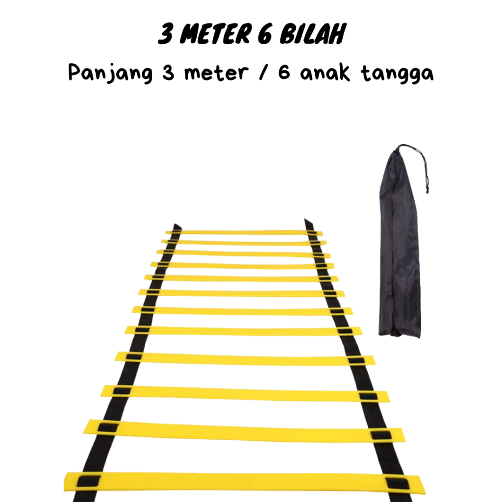Jual Agility Ladder 2,3,4,5,6,7,8 Meter /Tangga Tali Nilon Untuk ...