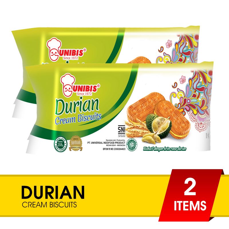 Jual Unibis Rose Durian Sandwich 208 g (2 pcs) | Shopee Indonesia