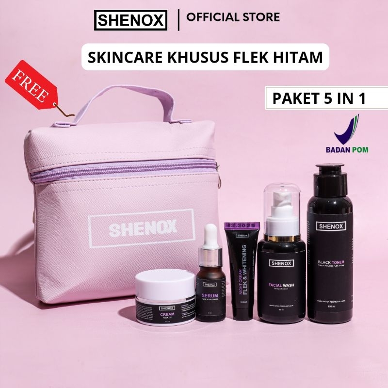 Jual Shenox Paket Flek Hitam 5 in 1 Skincare Untuk Flek Hitam Resmi BPOM | Shopee Indonesia