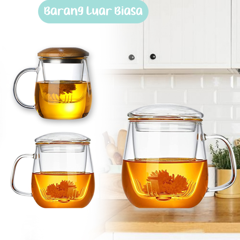 Jual BLB Tea Pot Saringan Kaca Teko Teh Teko Pitcher Pemasak Air Teh ...