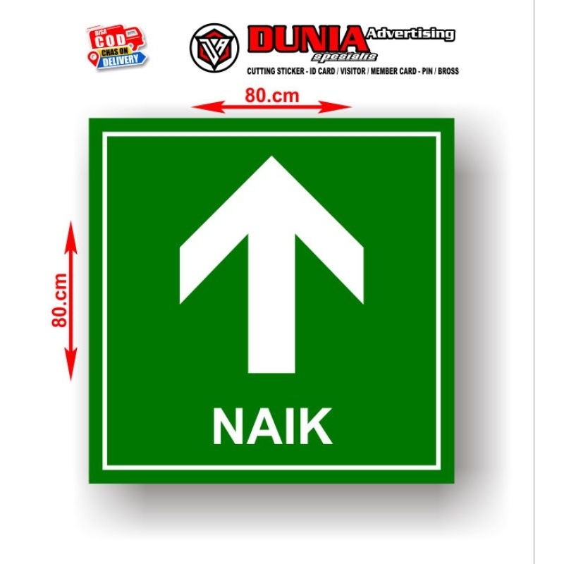 Jual STICKER SIGN PANAH NAIK TURUN | Shopee Indonesia
