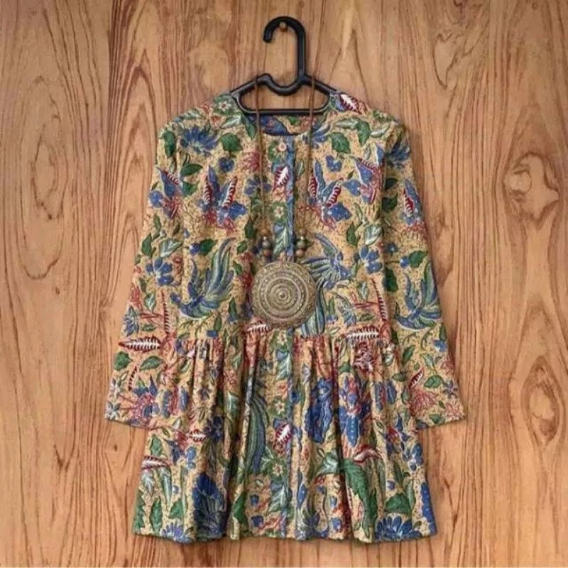 Jual Elzaeda Blus Batik Elegan Modern Ready Ukuran Jumbo LD 120, 130 ...