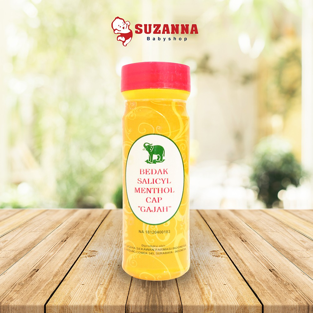 Jual Bedak Salicyl Menthol Cap Gajah 100 gr bedak badan | Shopee Indonesia