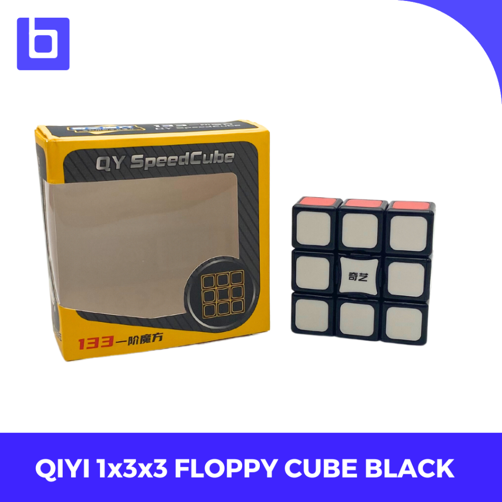 Jual Rubik Floppy - Qiyi Super Floppy 1x3x3 - Black Base Original ...