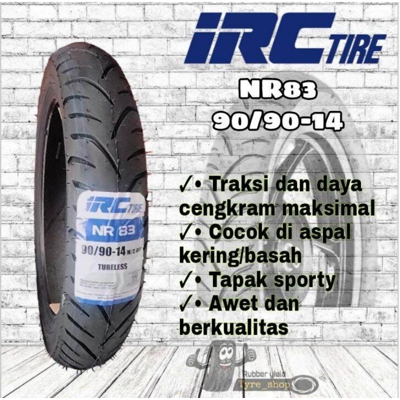 Jual BAN LUAR IRC 90/90/14 TUBELESS SNI | Shopee Indonesia