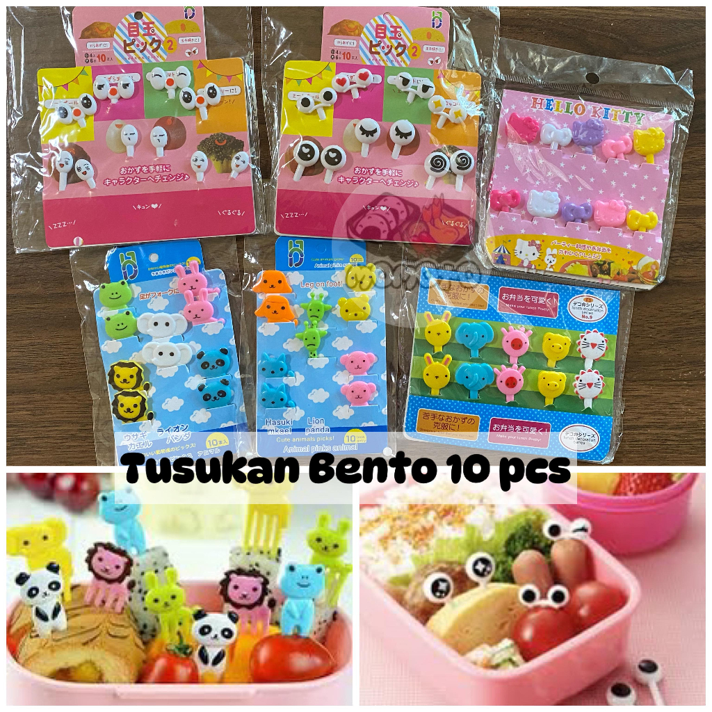 Jual Garpu Tusukan Bento Sushi Buah Kue Garpu Dessert Motif Lucu Bekal ...