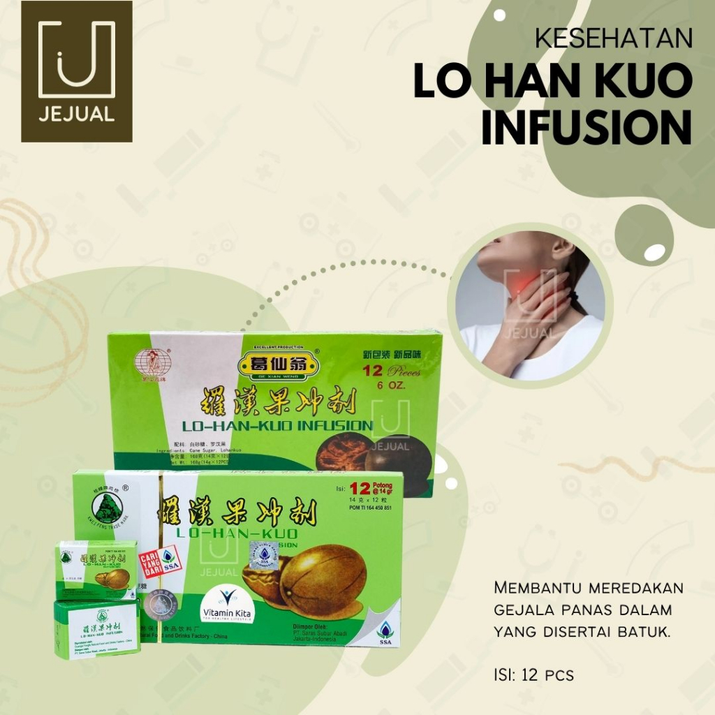 Jual LO HAN KUO Minuman Obat Batuk/Panas Dalam/ Sakit Tenggorokan Teh ...