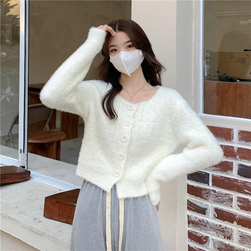Jual YIU YIU Rajut - Atasan Kardigan Korea Wanita Knit Wool Import Bulu Premium Cardigan Rajut ...