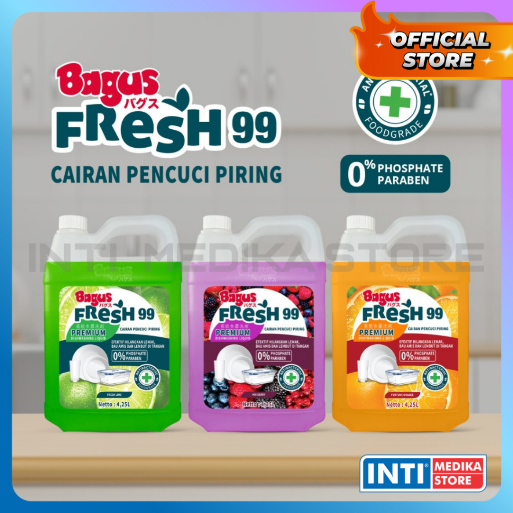 Jual BAGUS - Sabun Cuci Piring FRESH 99 4.25L GALON Antibacterial ...