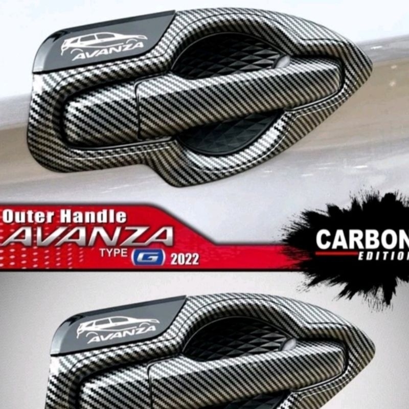 Jual PAKET HANDLE OUTER TANK COVER AVANZA XENIA VELOZ 2022 2023 FULL CARBON ISK | Shopee Indonesia