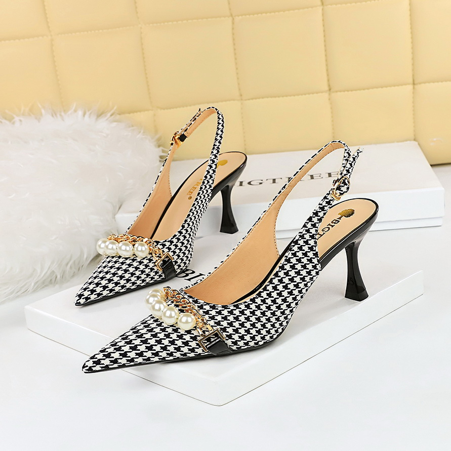 Jual [Premium] Women High Heels Pearl Pointy Toe Sepatu Hak With ...