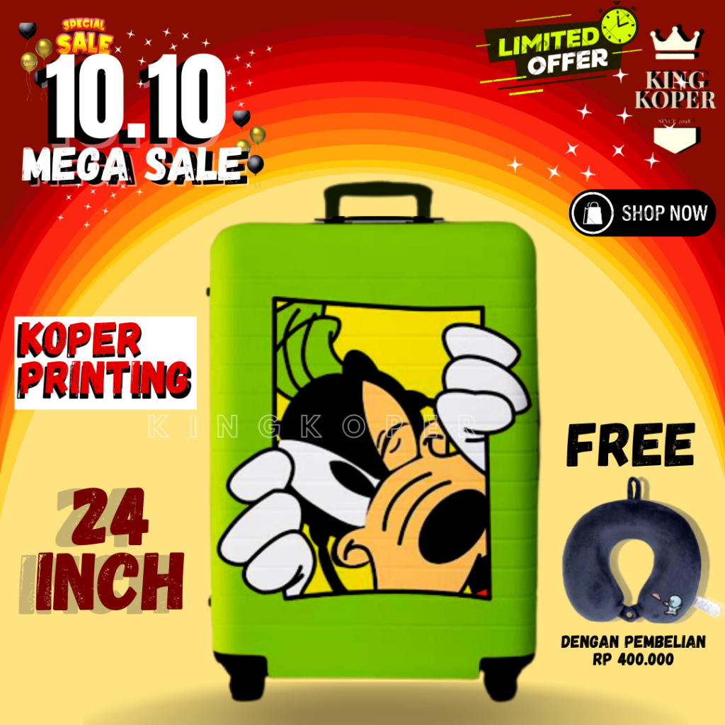 Jual KOPER CUSTOM PRINTING 24 INCH UKURAN BAGASI-CABIN-ANAK- LAKI LAKI ...