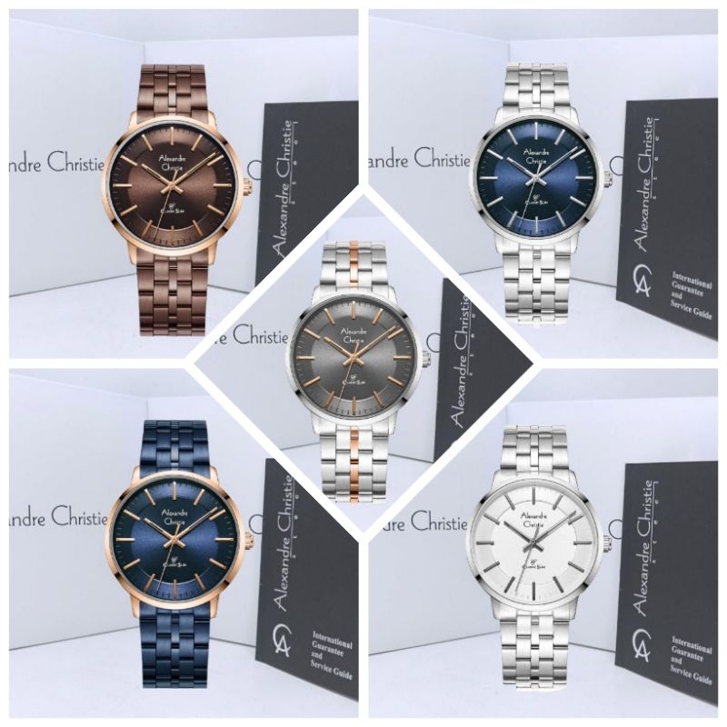 Jual Jam Tangan Pria Alexandre Christie 8692 AC8692 AC 8692 Tali Besi ...