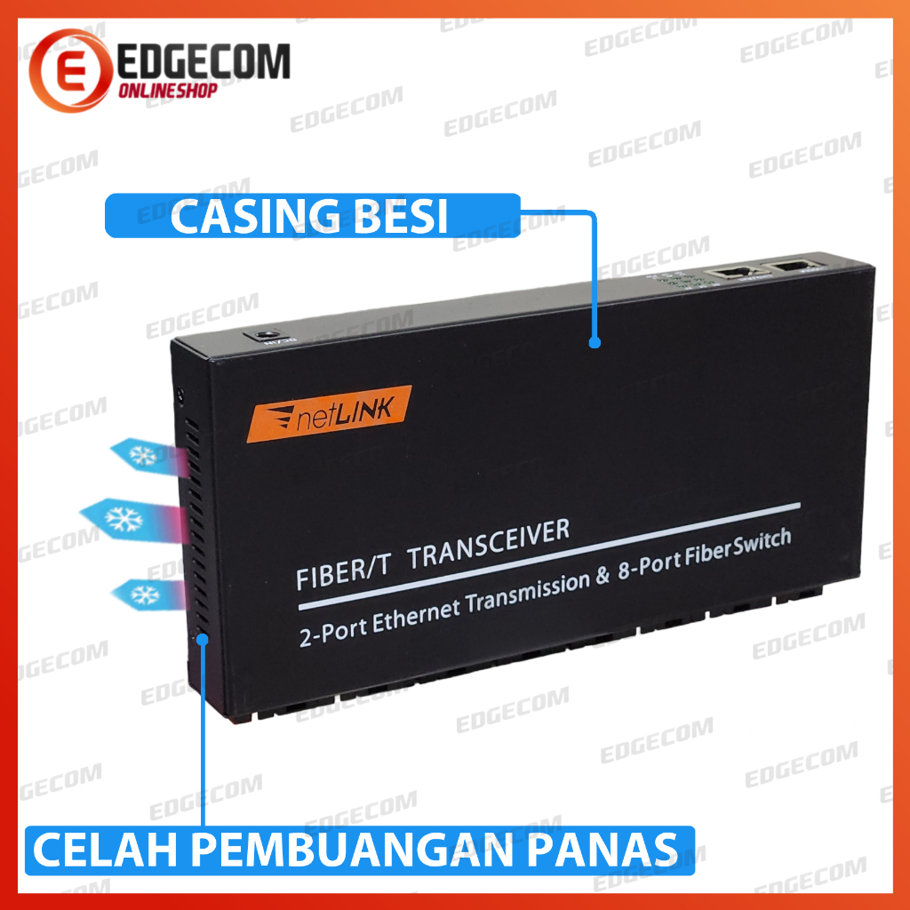 Jual Media Konverter 4 / 6 / 8 FO 2 LAN 10/100 Ethernet Fiber Optic Switch FO Converter Netlink ...