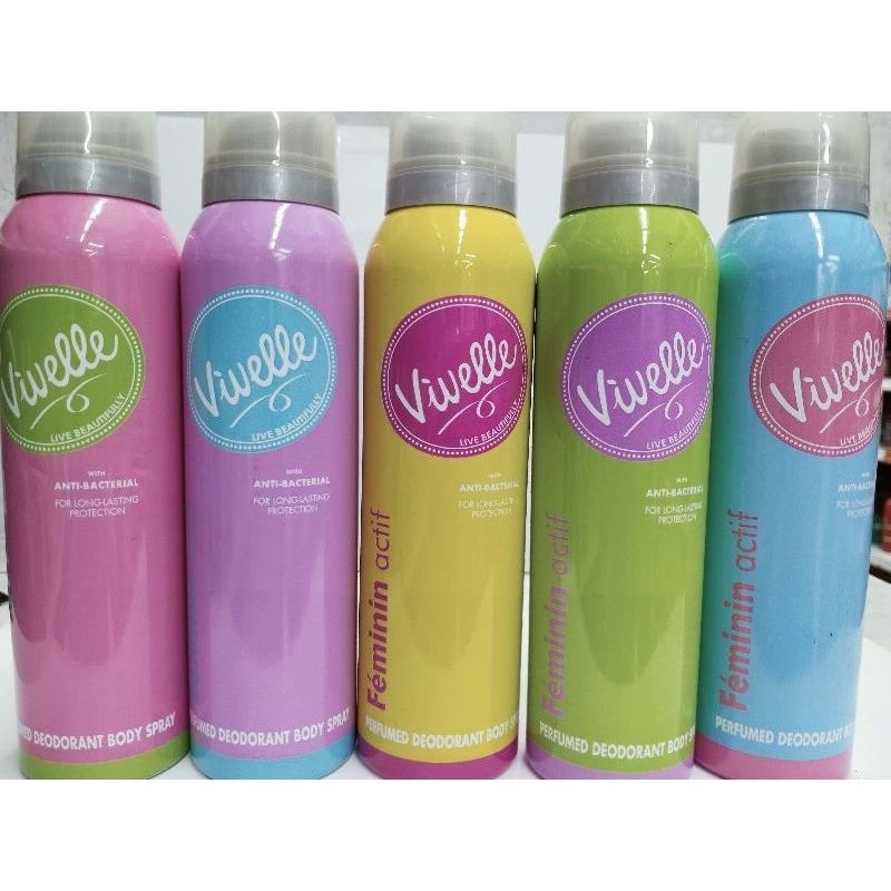 Jual Vivelle deodorant body spray 150ml | Shopee Indonesia