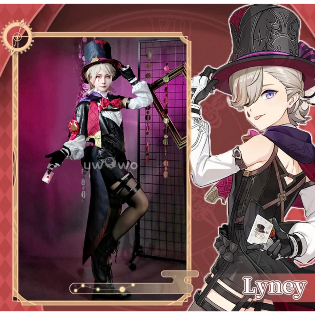 Jual UWOWO Lyney Cosplay Collab Series: Game Genshin Impact Cosplay ...