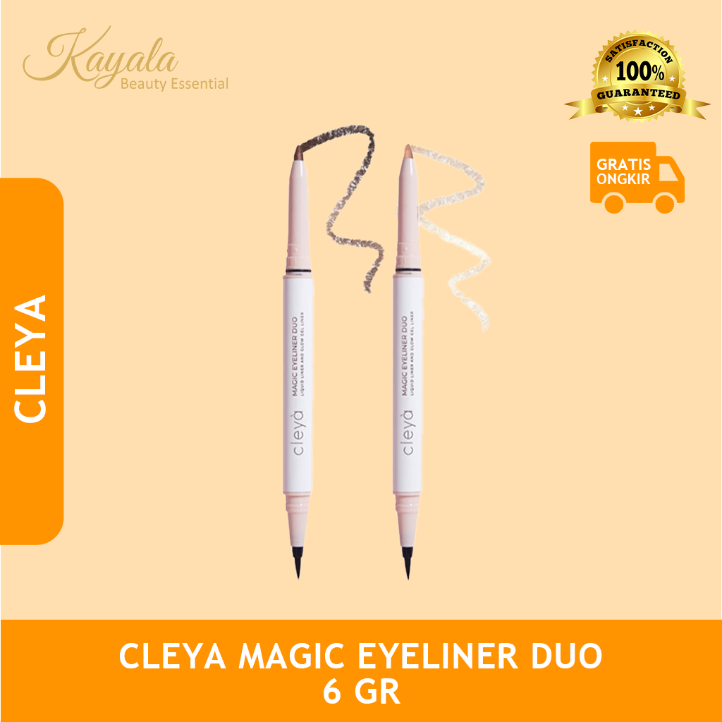 Jual CLEYA MAGIC EYELINER DUO JET BLACK & PEARL 6 GR - CLEYA MAGIC ...