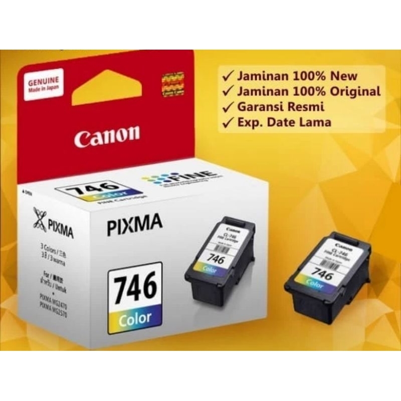 Jual Tinta Canon 746 Colour | Shopee Indonesia