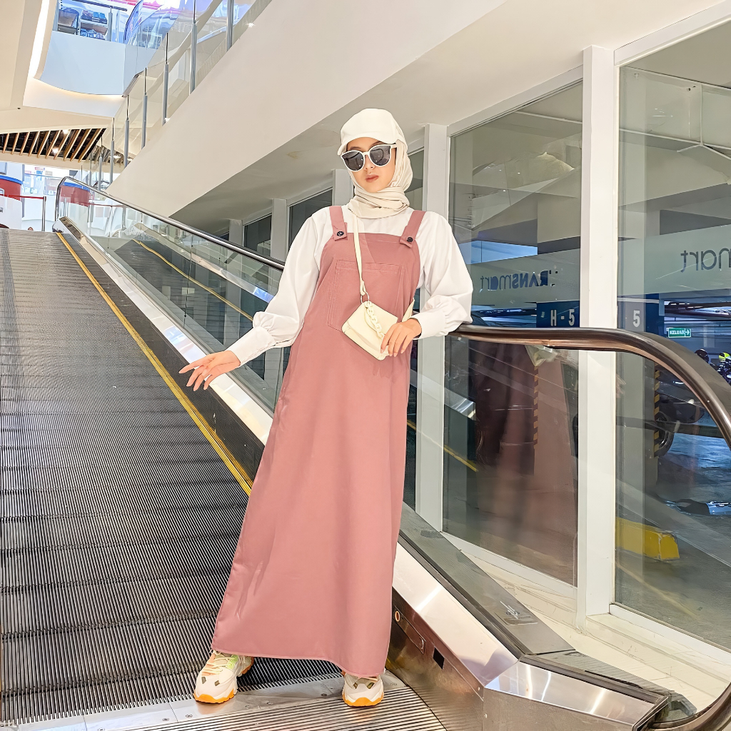 Jual Baju Kodok Overall Overal Rok Wanita Polos Korean Style Premium ...