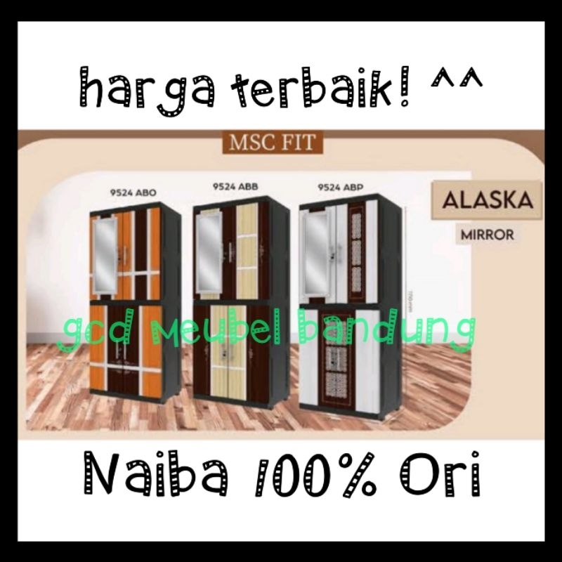 Jual Lemari Plastik Naiba Fit - Bandung - Naiba Fit 9524 Kaca | Shopee ...