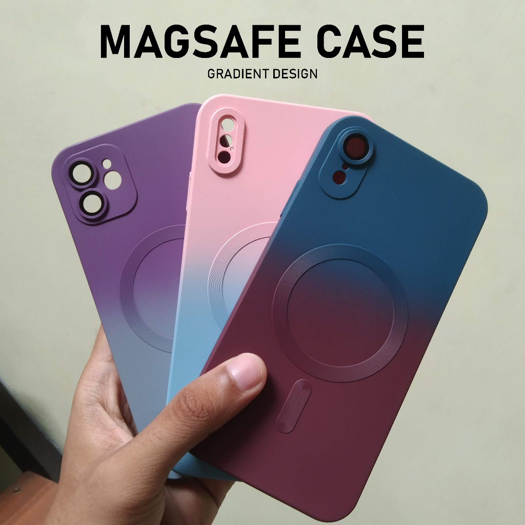 Jual Case Gradient Magsafe iPhone XR XS MAX 11 11PRO 11PROMAX Premium Magnet Wireless Charging ...