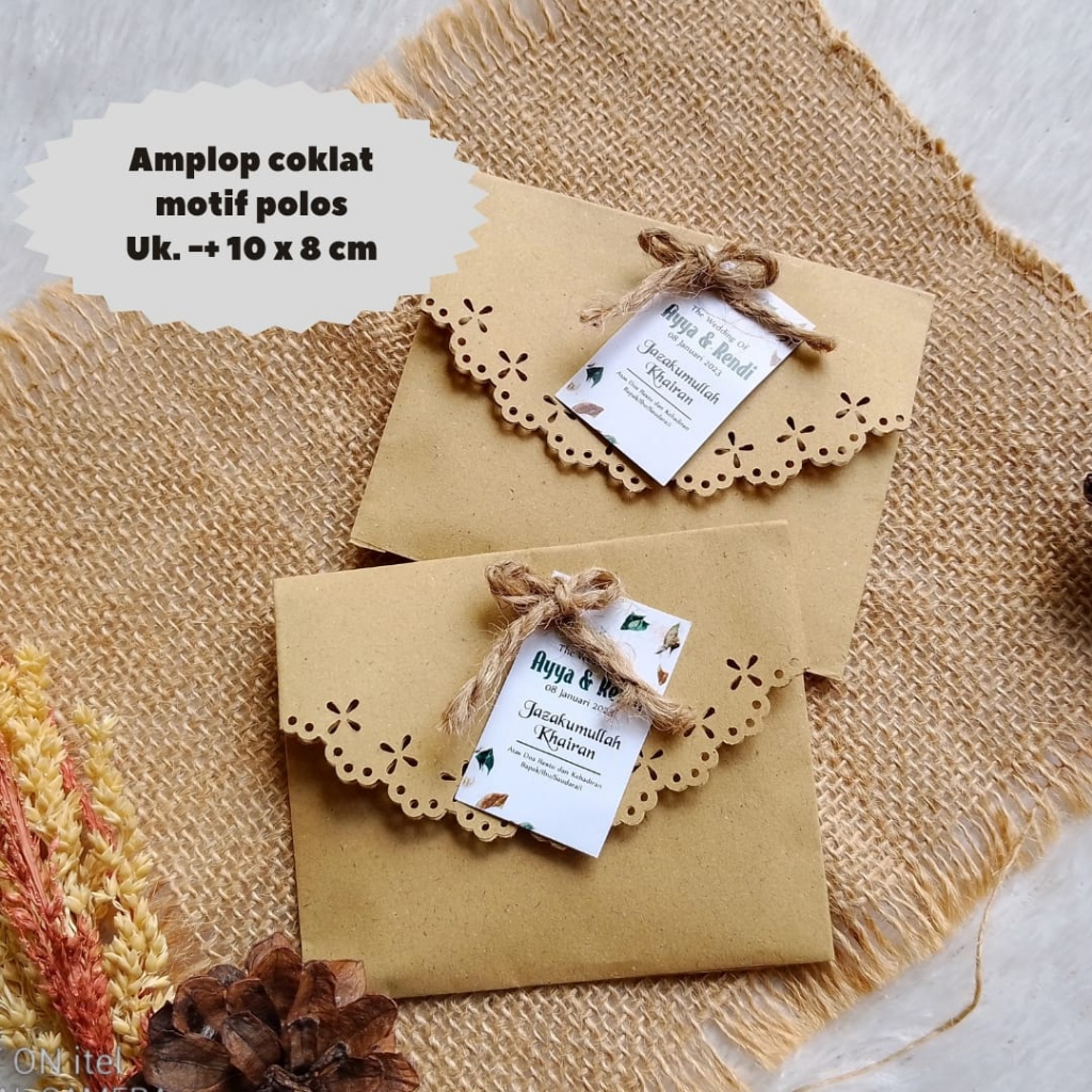 Jual Custom Amplop souvenir/ amplop kertas samson / amplop coklat ...