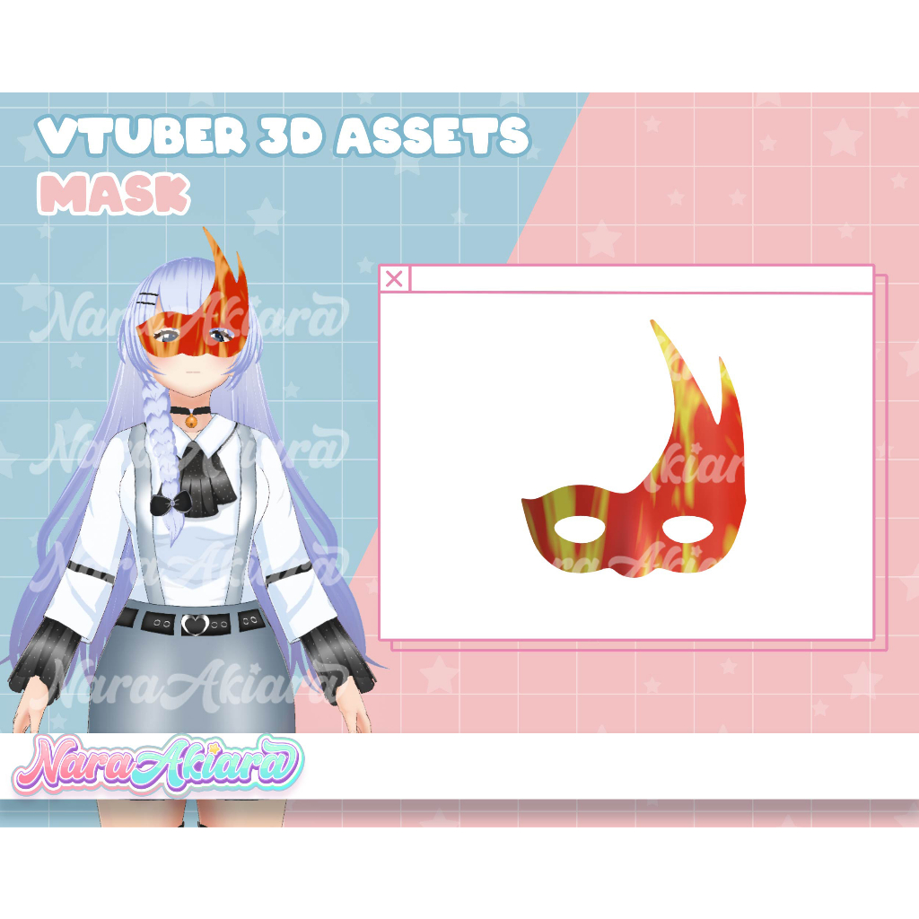 Jual Karakter 3D Vroid Siap Tampil Memukau dengan Topeng Keren ...