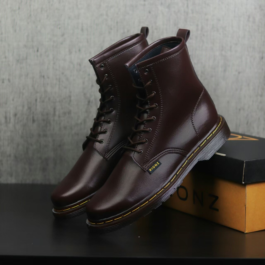 Jual HND X PARGASA High Boots Hitam Coklat Sepatu Formal Pria Wanita ...