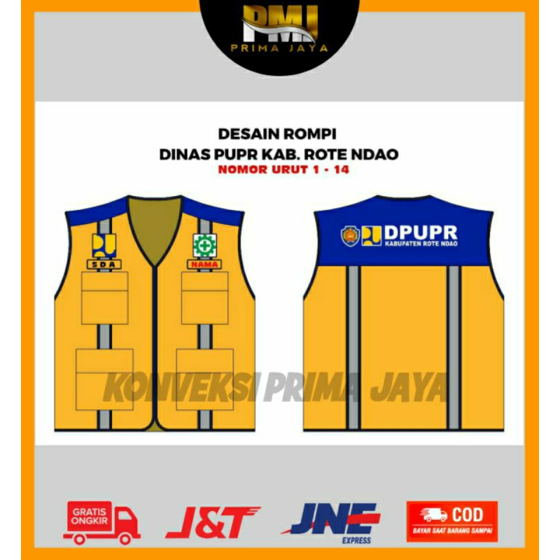 Jual ROMPI PUPR REQUEST ORDER | ROMPI PUPR TERBARU | ROMPI PUPR CUSTOM ...