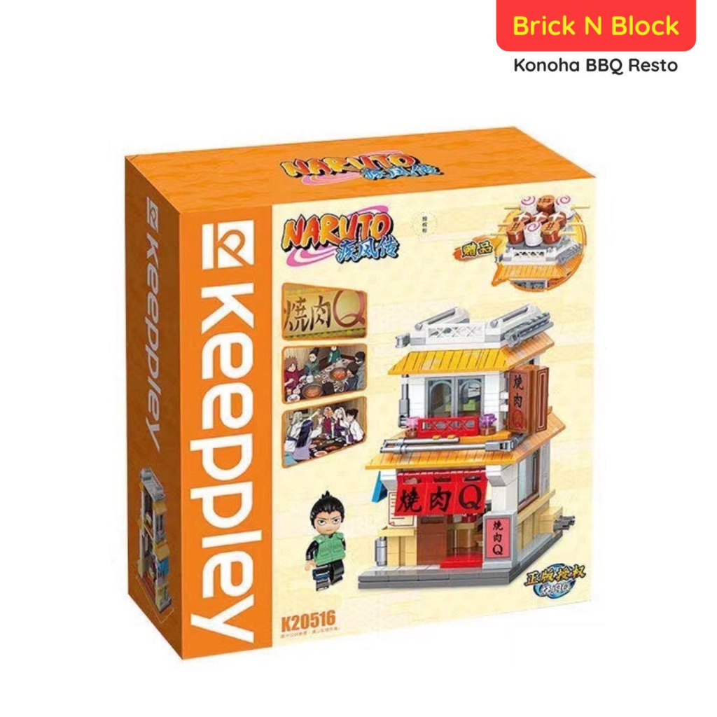 Jual Brick N Block - Keeppley Naruto Konoha BBQ Resto Mainan Building ...