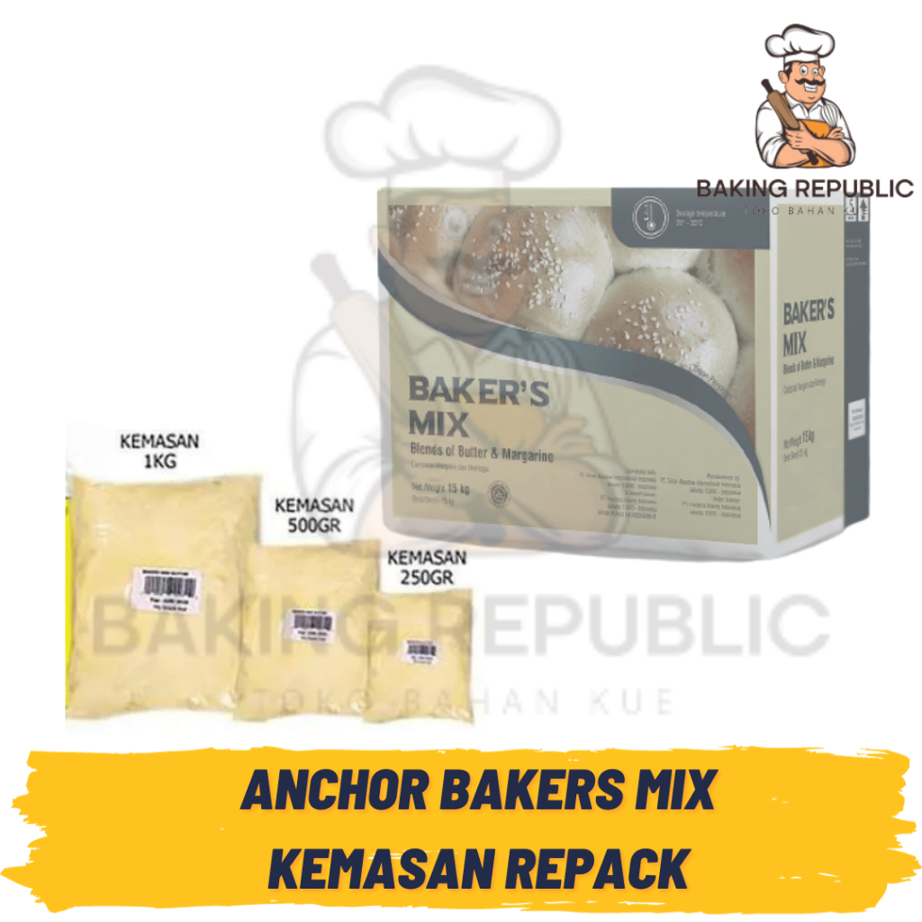 Jual ANCHOR BAKER'S MIX BUTTER BLEND MARGARINE | KEMASAN REPACK ...