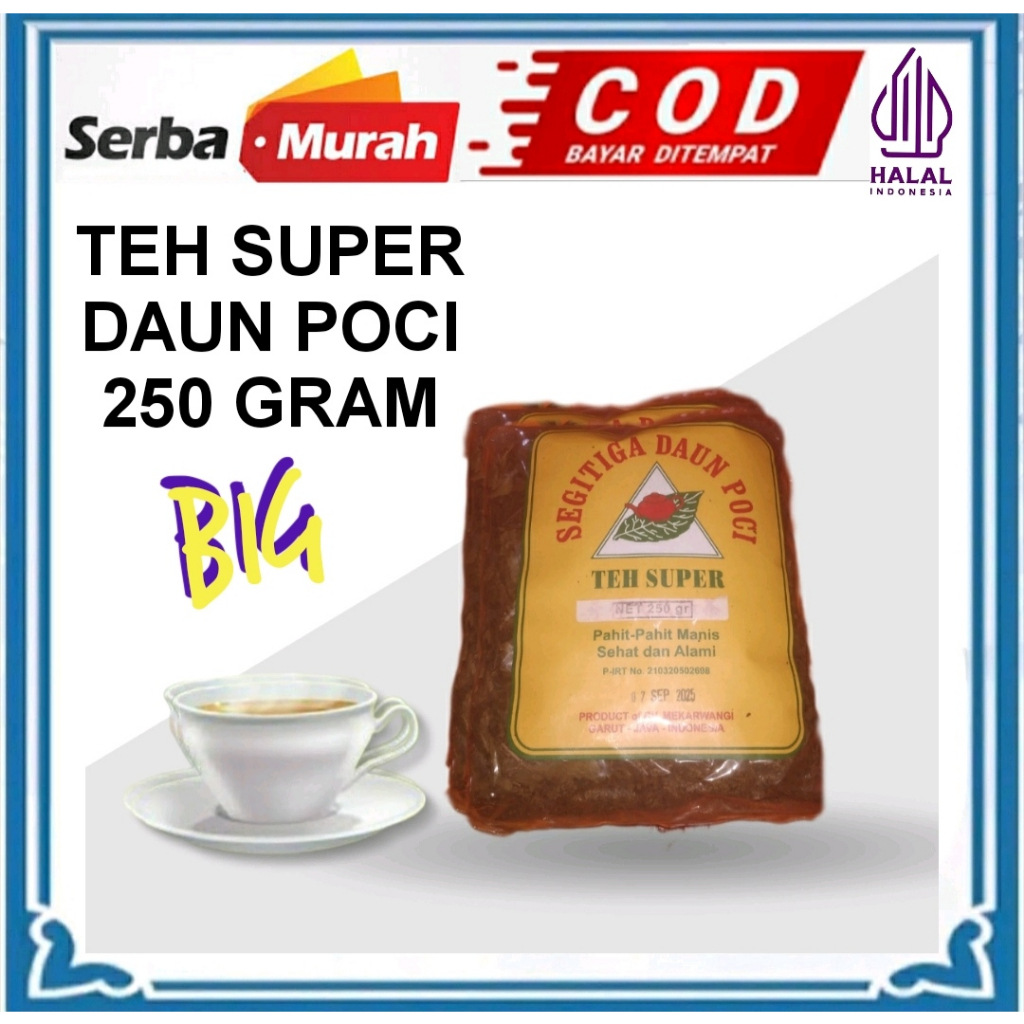 Jual TEH POCI TEH SUPER DAUN POCI BIG 250GRAM TEH SEGITIGA | Shopee ...