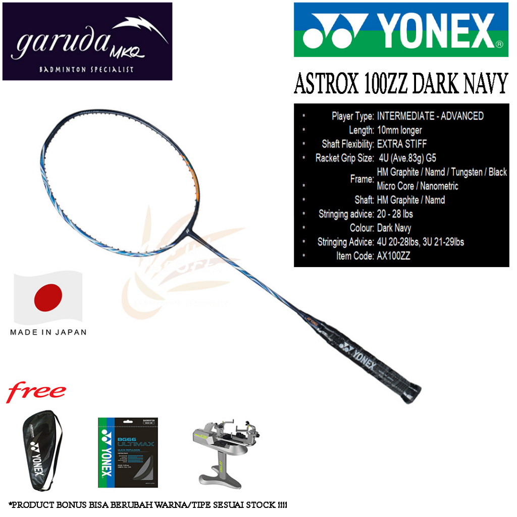 Jual Raket Yonex Astrox 100ZZ / Raket Badminton / Yonex Astrox 100 ZZ AX 100 ZZ DARK NAVY ...