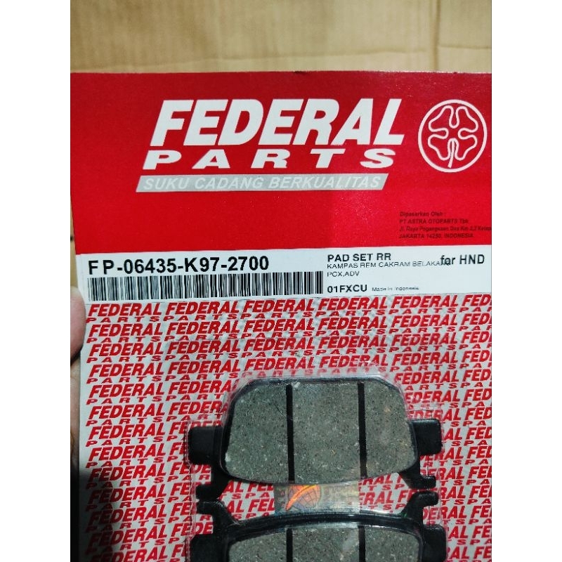Jual Diskpad Dispad Dis Disk Pad Kampas Rem Belakang Motor Honda PCX ...