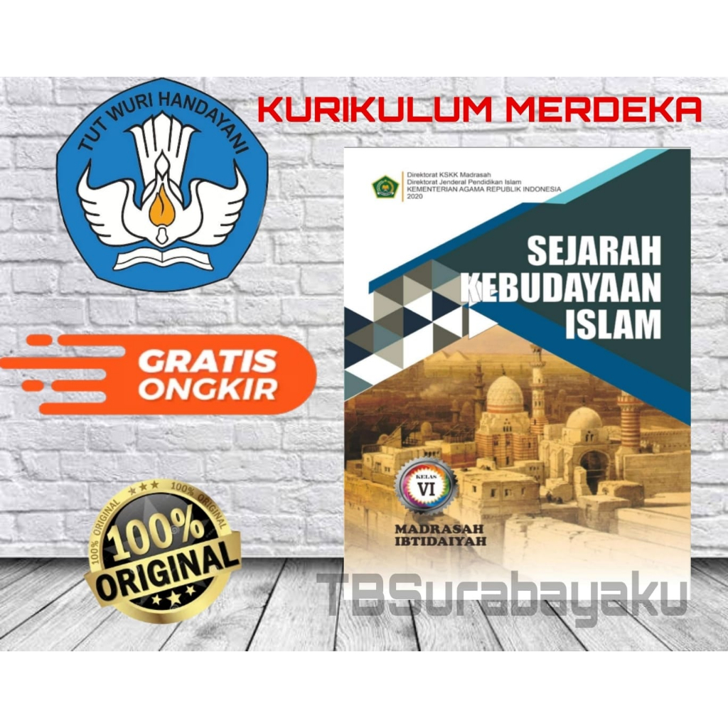 Jual Buku Paket Siswa Sejarah Kebudayaan Islam SKI Kelas 6 MI Kementrian Agama (KEMENAG ...