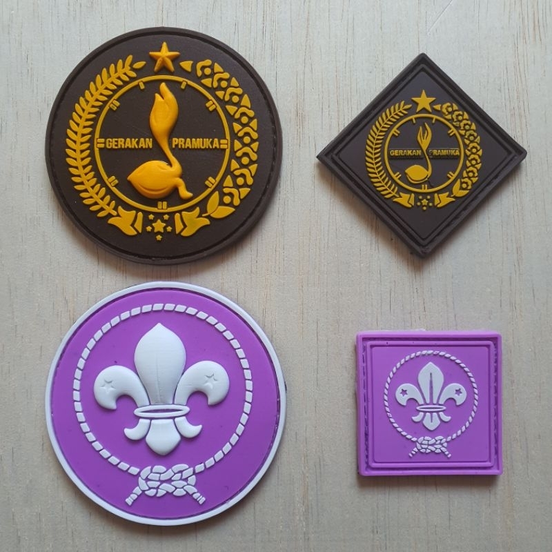 Jual patch rubber logo pramuka - tunas kelapa - pandu - puta dan putri - tempelan emblem ...