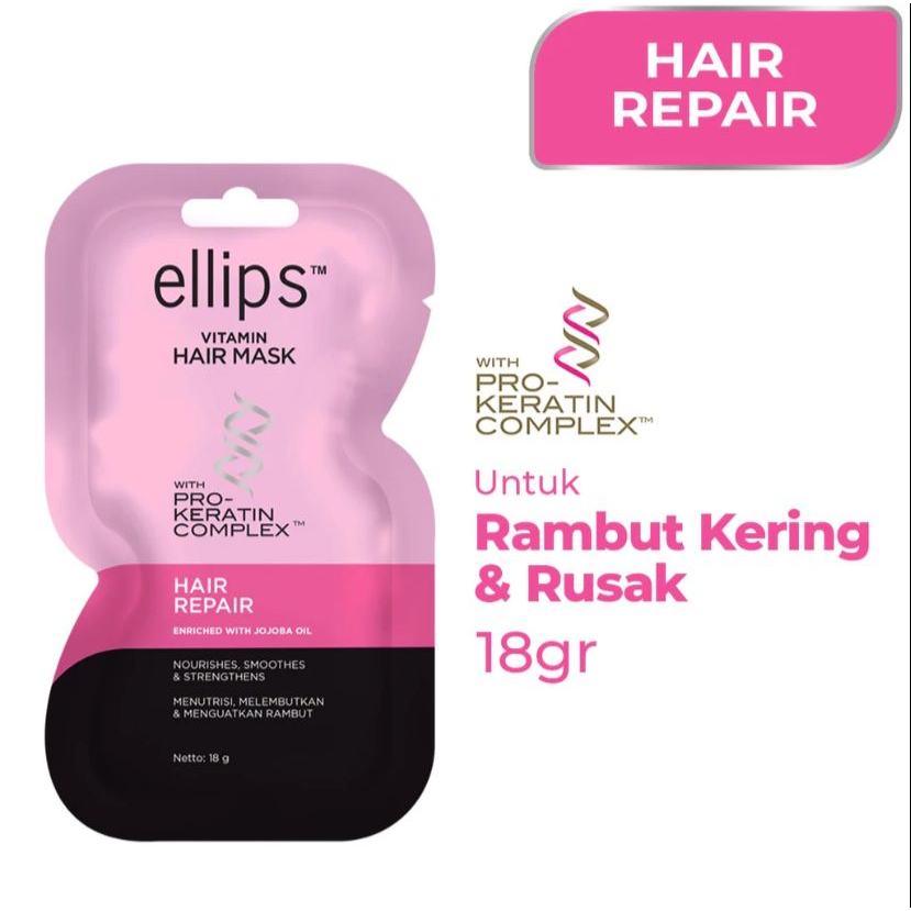 Jual ELLIPS VITAMIN HAIR MASK PRO KERATIN COMPLEX 18GR/ HAIR MASK ...